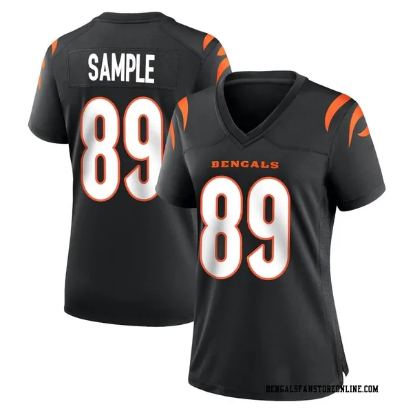Women's Nike Cincinnati Bengals Drew Sample Team Color Jersey - Black Game